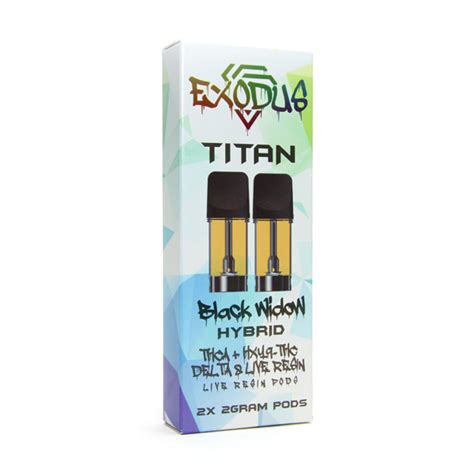 Exodus Live Resin Thca Hxy 9 Thc Delta 8 Pods Titan Pods 2ct 4