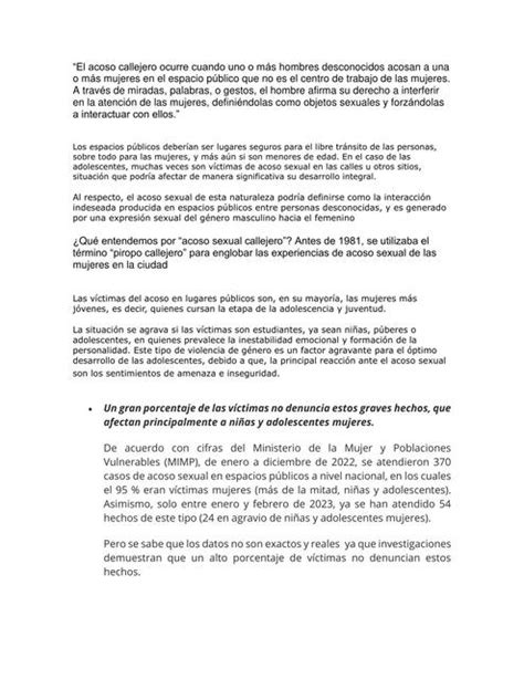 Acoso Sexual Callejero En Mujeres Mikaela Udocz