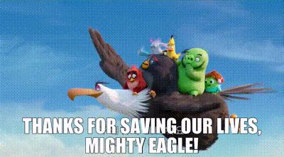 Yarn Thanks For Saving Our Lives Mighty Eagle The Angry Birds