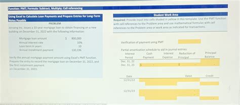 Solved Function Pmt Formula Subtract Multiply Cell Referencing