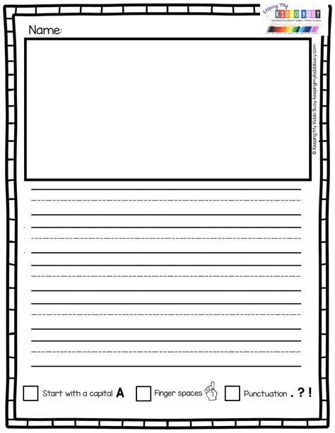 LINED WRITING PAPER Dotted Lines Sentence Starters And Scaffolding For Narrative Writing In