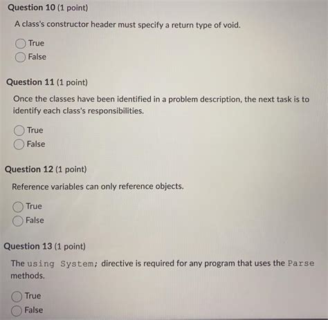 Solved A Classs Constructor Header Must Specify A Return