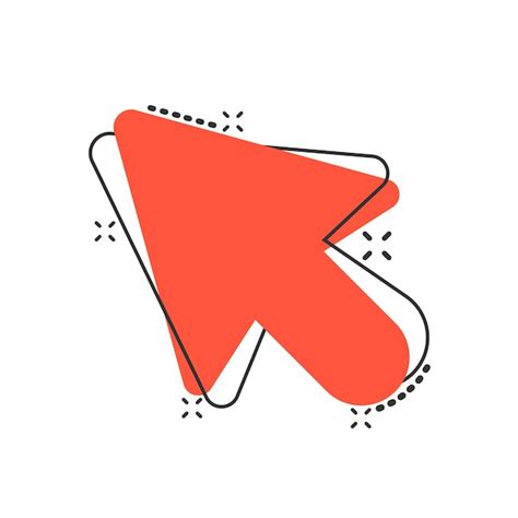 Premium Vector Computer Mouse Cursor Icon In Comic Style Arrow Cursor