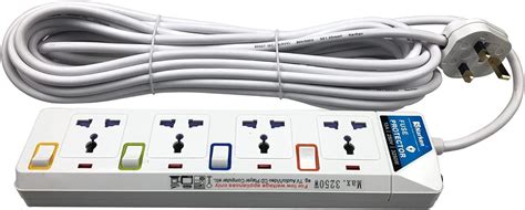 Narken E Series Electric Universal Extension Cord 4 Socket 10 Meter Modesy