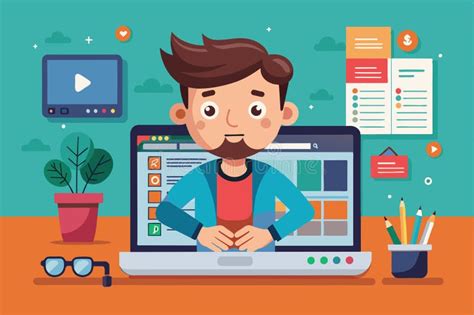 A Person Demonstrates How To Create A Customizable Cartoon Illustration