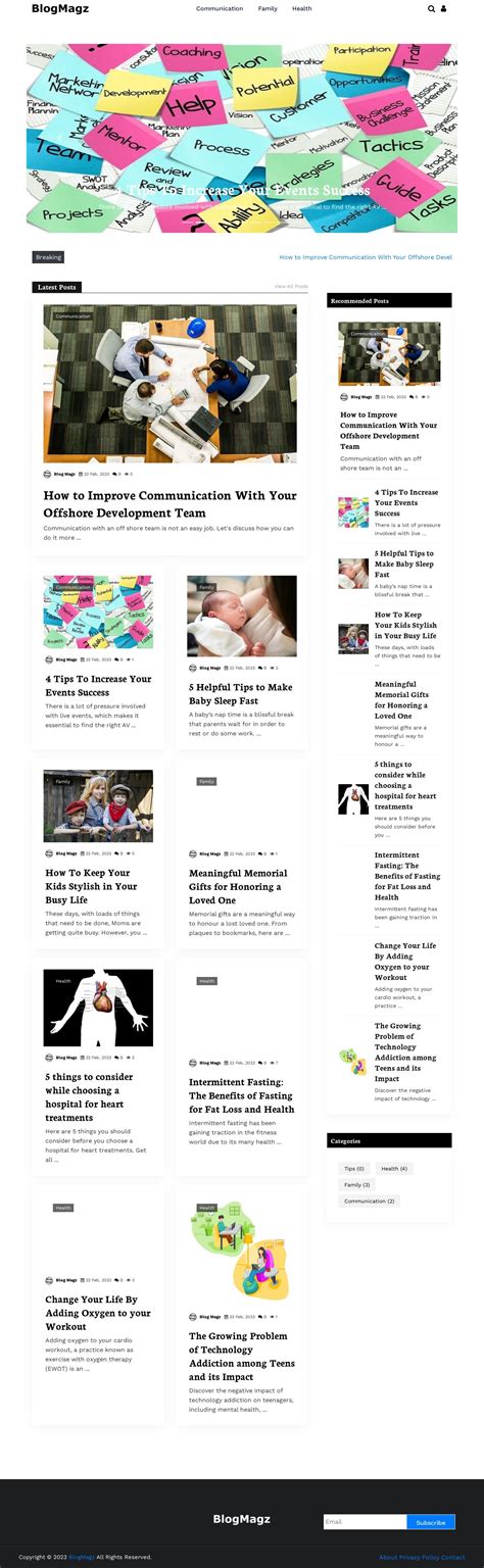 Blogmagz Php Script By Techrobot Codester
