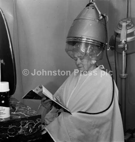 23461052 Mrs Ruby Watson Aged 95 Of Edinburgh Having A Perm In The Hairdressers 1965