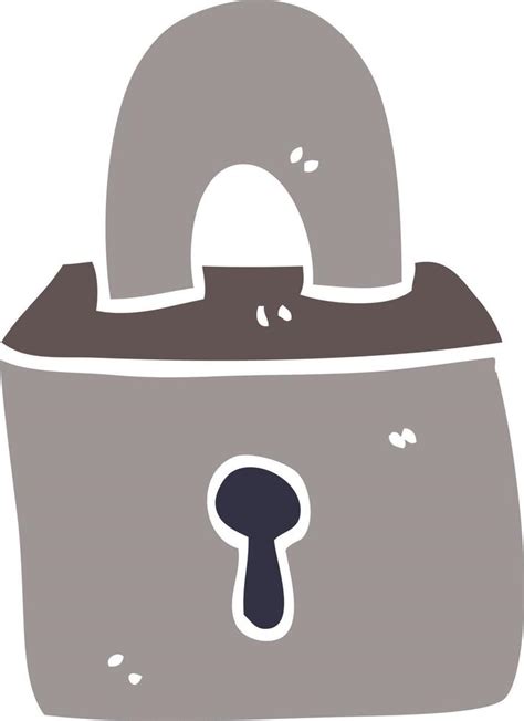 Cartoon Doodle Padlock 12166448 Vector Art At Vecteezy
