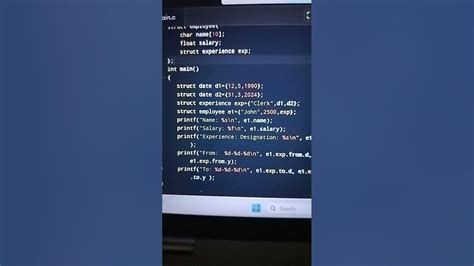 Nesting Structure In C Coding Coder Cprogramming Programming Sqldeveloper Youtube