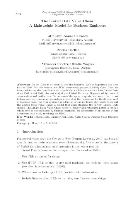 pdf the linked data value chain a lightweight model for business engineers patrick hoefler