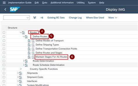 How To Define Routes And Stages In Sap