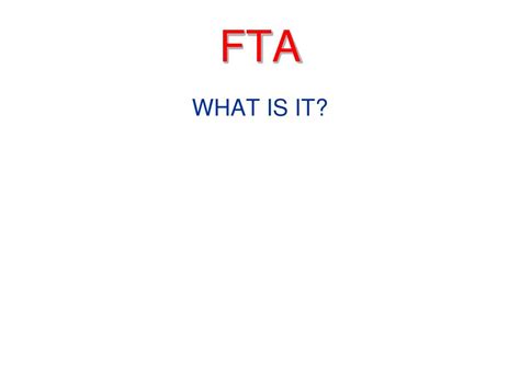 Ppt Fta Powerpoint Presentation Free Download Id 1206271