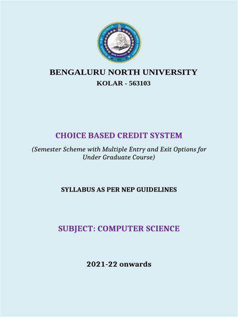 I And Ii Semester Bsc Nep Syllabus Pdf Pointer Computer Programming Control Flow