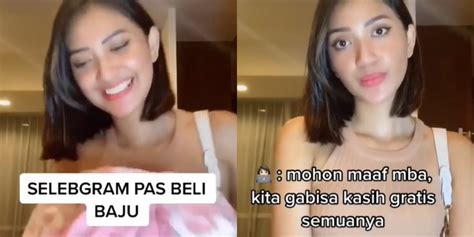 Viral Di Tiktok Selebgram Pas Beli Baju Bukannya Belanja Malah Minta