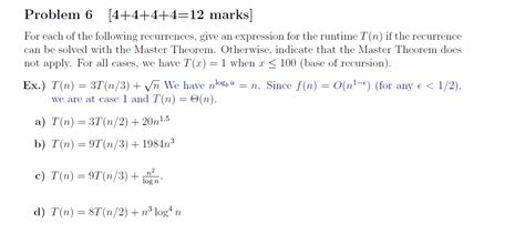 Solved Problem 6[4 4 4 4 12 Marks ] For Each Of The
