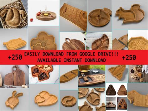 3d File Serving Tray Pack Cnc Cut 3d Model Files For Cnc Router Engraver Plate Carving Machine