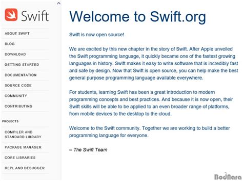 애플 프로그래밍 언어 스위프트swift 오픈소스로 개방 보드나라