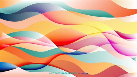 Premium Vector Abstract Background With Trendy Colorful Wavy Gradient Shape Modern Template Design