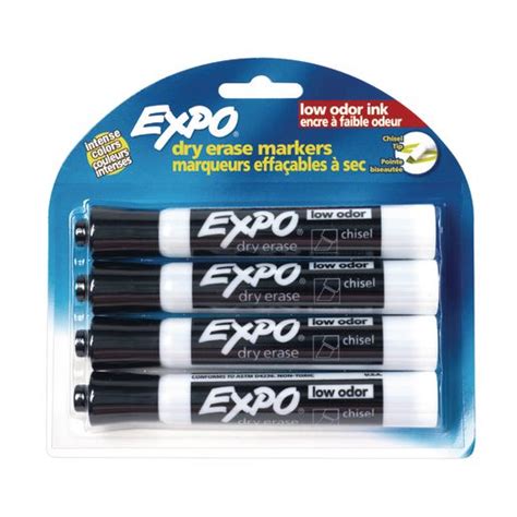 Expo Chisel Tip Dry Erase Markers Set Of Black