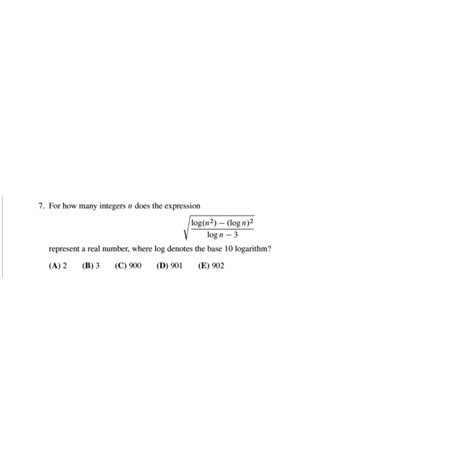 Solved For How Many Integers N ﻿does The