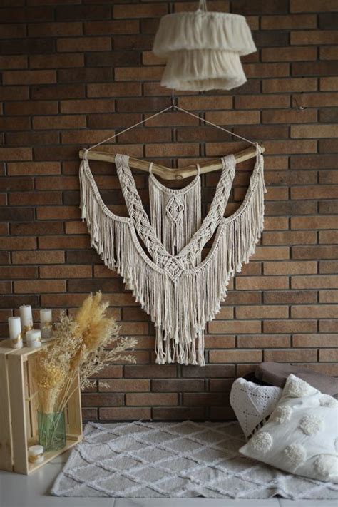 Панно макраме панно велике декор на стіну підвіска на стіну бохо стиль ручна робота — ціна