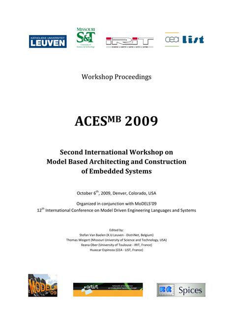 Pdf Model Based Codesign Of Critical Embedded Systems