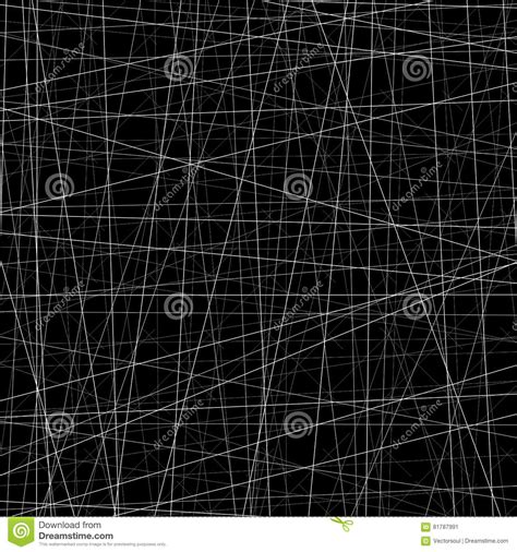 Abstract Monochrome Texture With Straight Intersecting Lines Stock