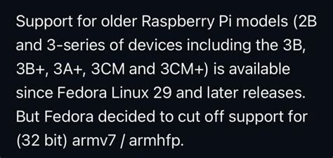Raspberry Pi 3b R Fedora