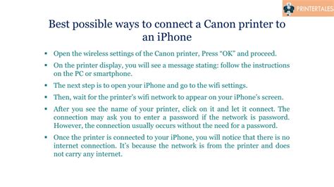 Ppt How To Connect Canon Printer To Iphone Step By Step Guide