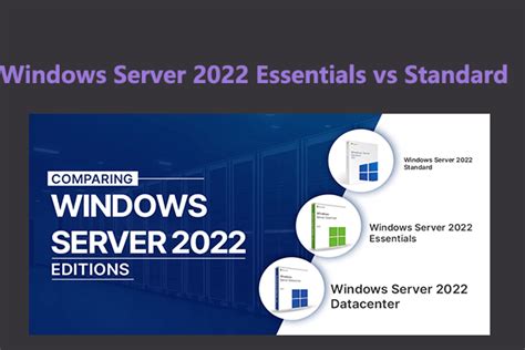 Windows Server 2022 Essentials Vs Standard Choose Which