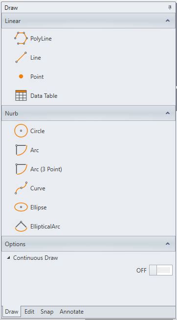 RS Documentation Tunnel Toolbar