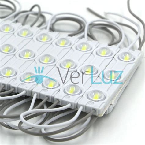 Módulo 3 Led Óptico 160° 15 Watt 12 Volt Luz Fría O Cálida Verluz Pro