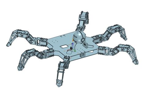 蜘蛛多足行走机器人带视觉导航step模型图纸下载 懒石网 蜘蛛多足行走机器人带视觉导航step模型图纸下载 懒石网