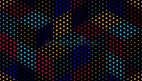 Dotted Seamless Isometric Geometric Pattern Dots 3d Cubes Vector Tiling Background