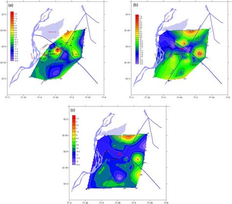 Spatial Distribution Of δ 18 O A Pre Monsoon B Post Monsoon C Download Scientific