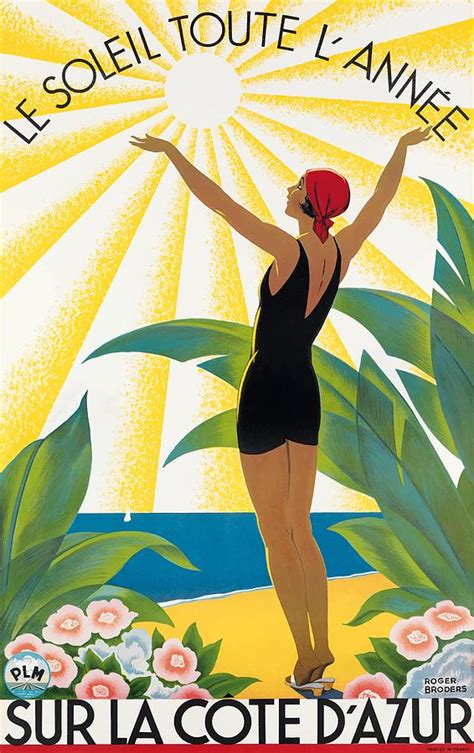 1931 Sur La Cote Dazur France Travel Poster Digital Art By Retro