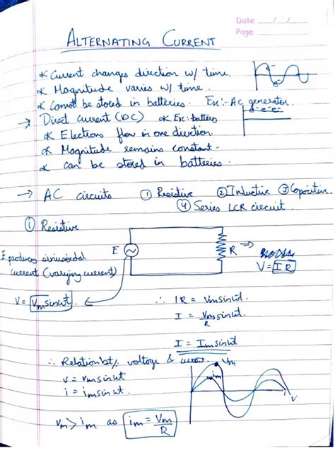 Alternating Current With Phasor Diagrams Physics Stuvia Us