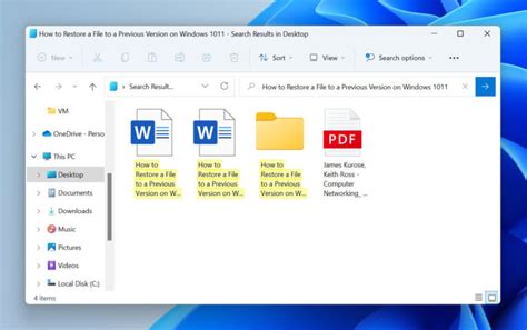 How To Restore A File To A Previous Version On Windows 1011