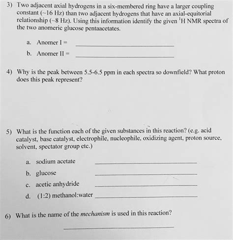 Solved Two Adjacent Axial Hydrogens In A Six Membered Ring Chegg Com
