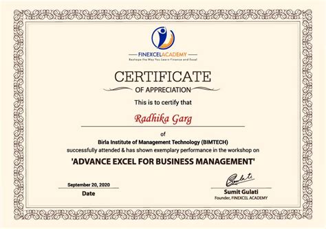 Radhika Garg On Linkedin Excel Exceltraining Bimtech