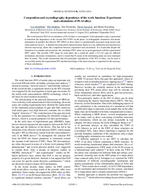 Pdf Comparison Of Effective Work Function Extraction Methods Using Capacitance And Current