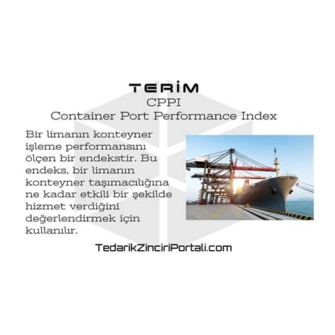 Cppi Container Port Performance Index Konteyner Limanı Performans Endeksi