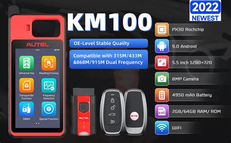 Autel Maxiim Km100 Key Fob Programmer Immobilizer Tool With Bluetooth Vci 2 Ikeys Immo