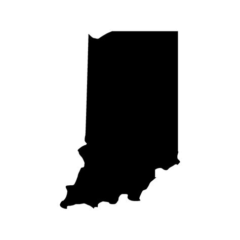 Indiana Map On White Background 42342675 Vector Art At Vecteezy