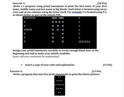solved experimental work exercise 1 20 pts write a c