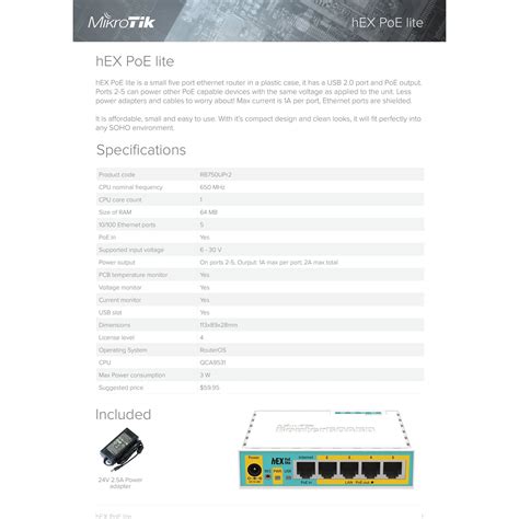 Mikrotik Hex Poe Lite 5 Port Ethernet 4 Poe Router Rb750upr2 Mr Satellite