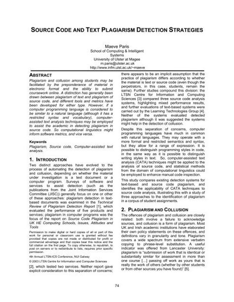 Source Code And Text Plagiarism Detection Strategies Hea Ics