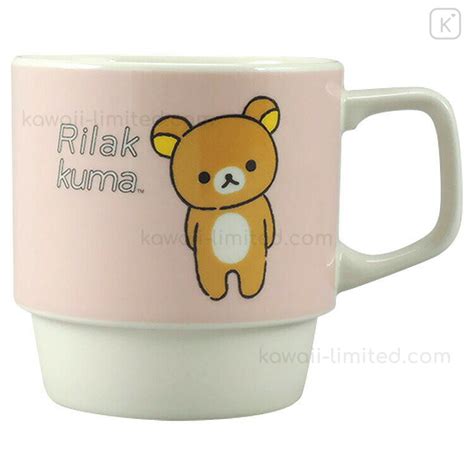 Japan San X Stacking Mug Rilakkuma Pink Kawaii Limited