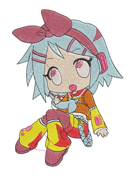 Anime Embroidery Pattern Miku Chibi Inspire Uplift
