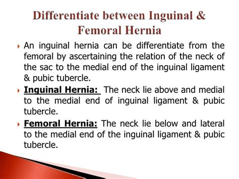Femoral Vs Inguinal Hernia Femoral Hernia Groin Swellings Direct